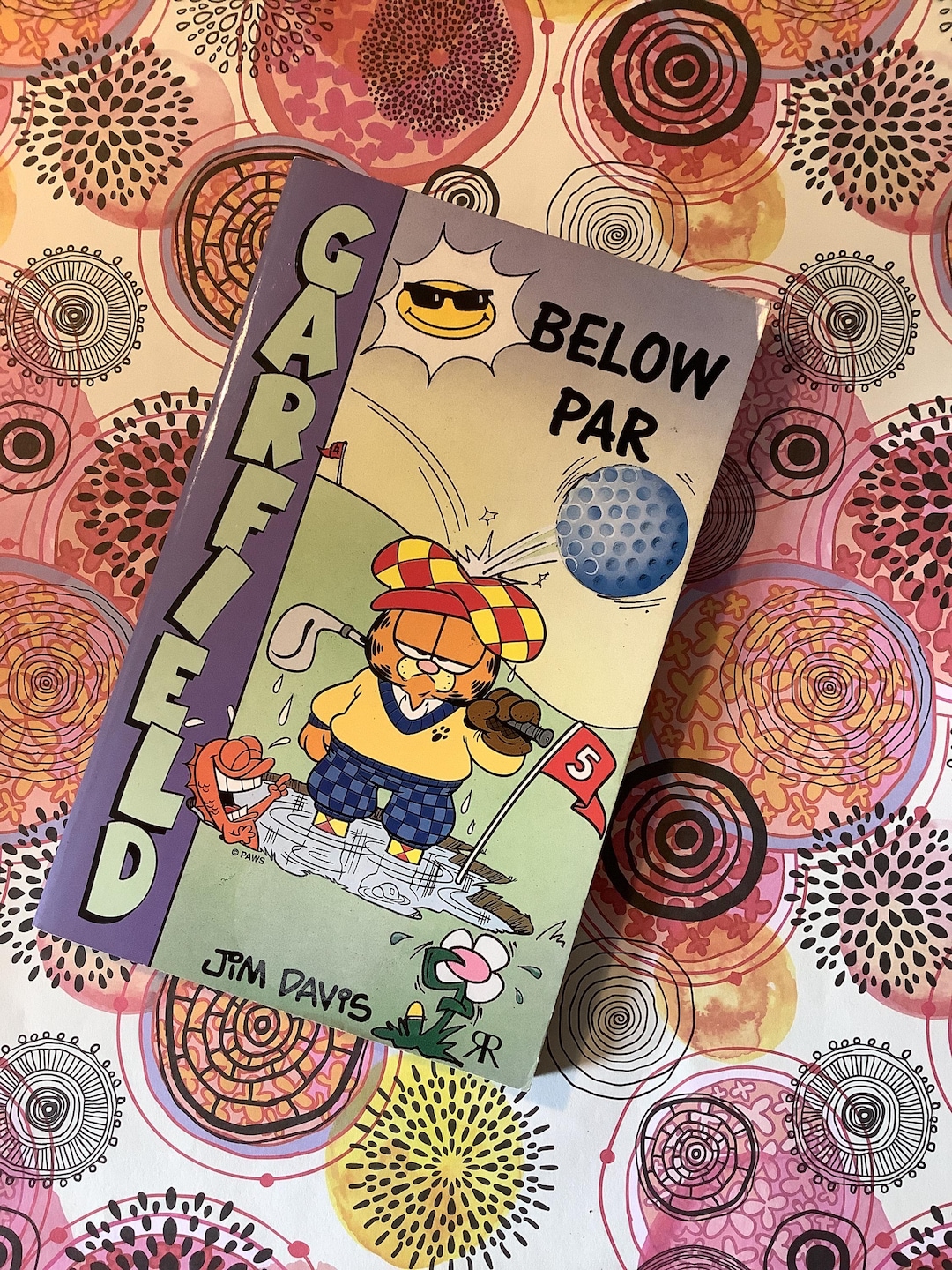 RARE Vintage 2002 'garfield Below Par' Paperback Book by Jim Davis ...