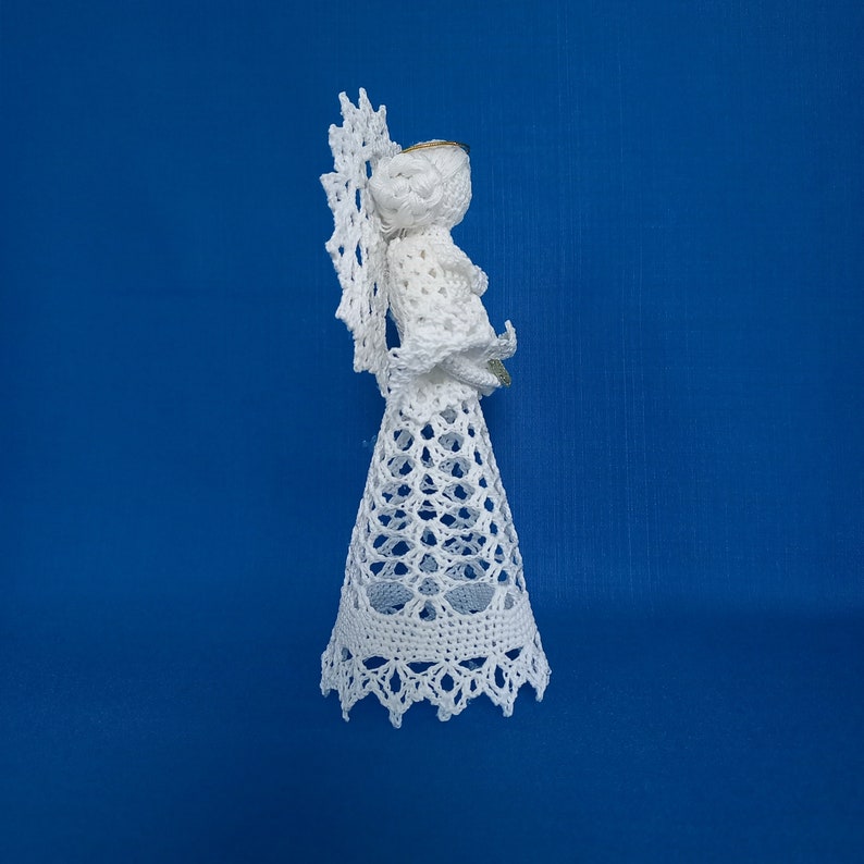 PATTERN Crochet Christmas Angel Tree Topper Doll Ornament Baptism Gift ...