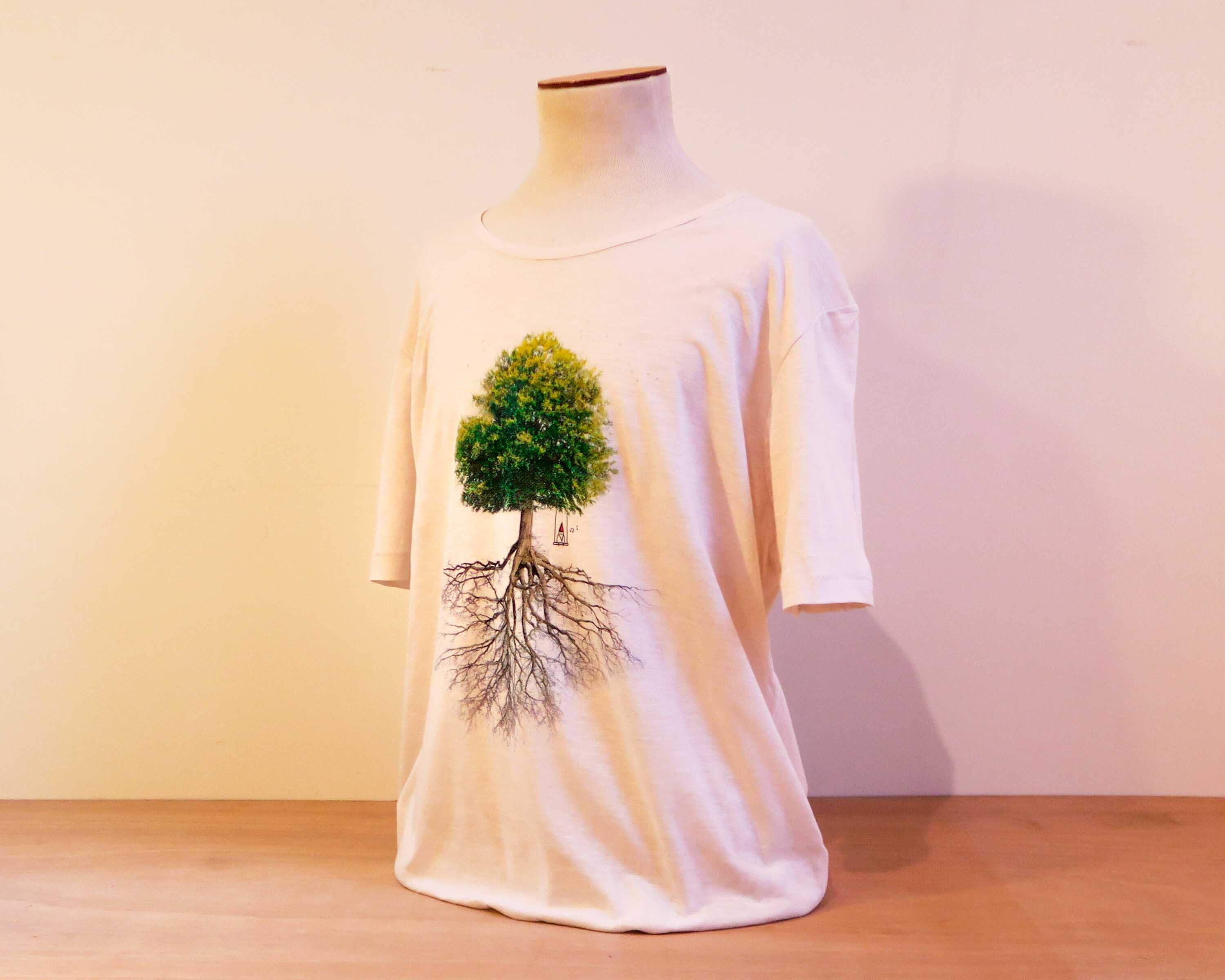 Men’s T-shirt - Tree & Roots - Etsy