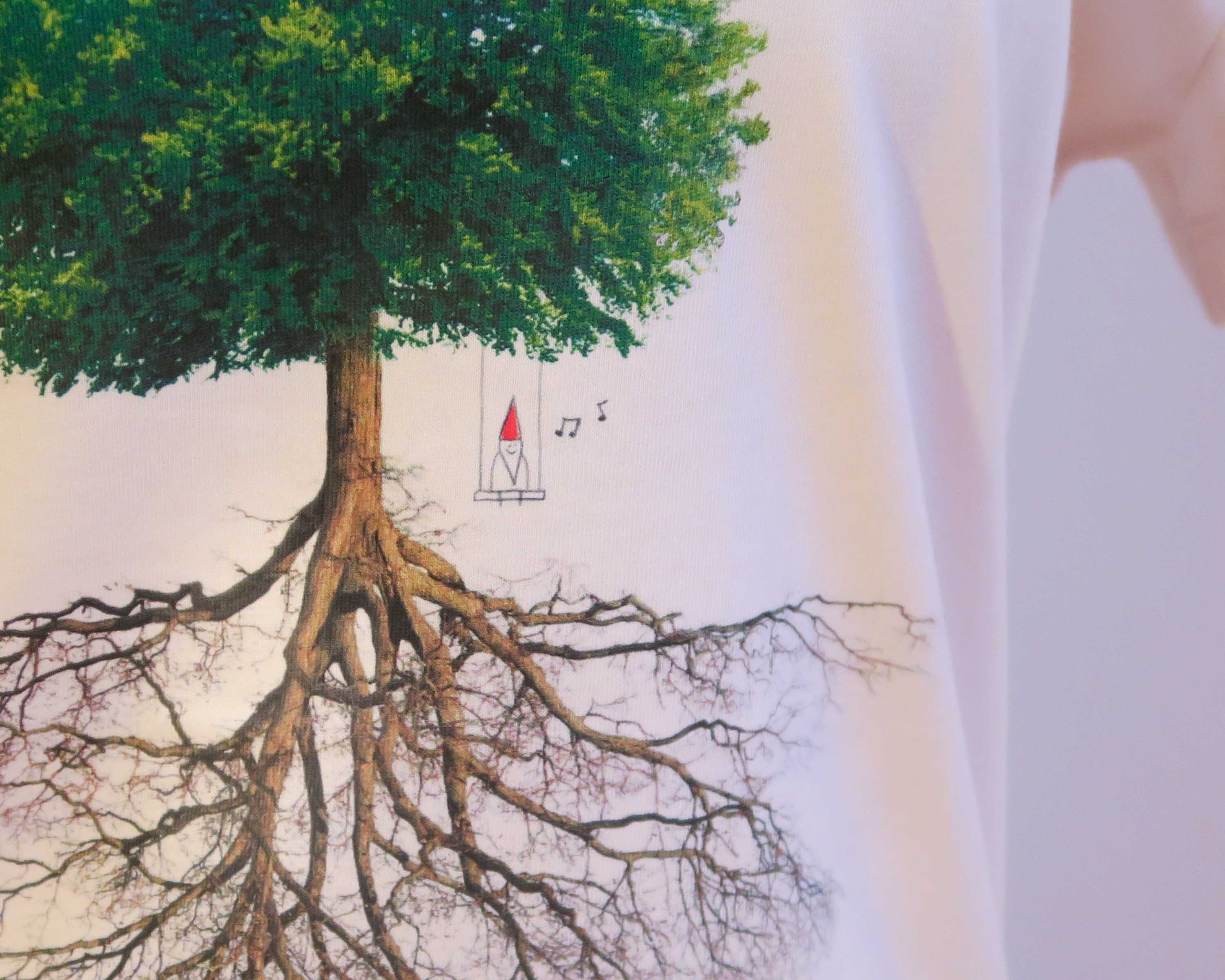 Mens T-shirt Tree & Roots - Etsy