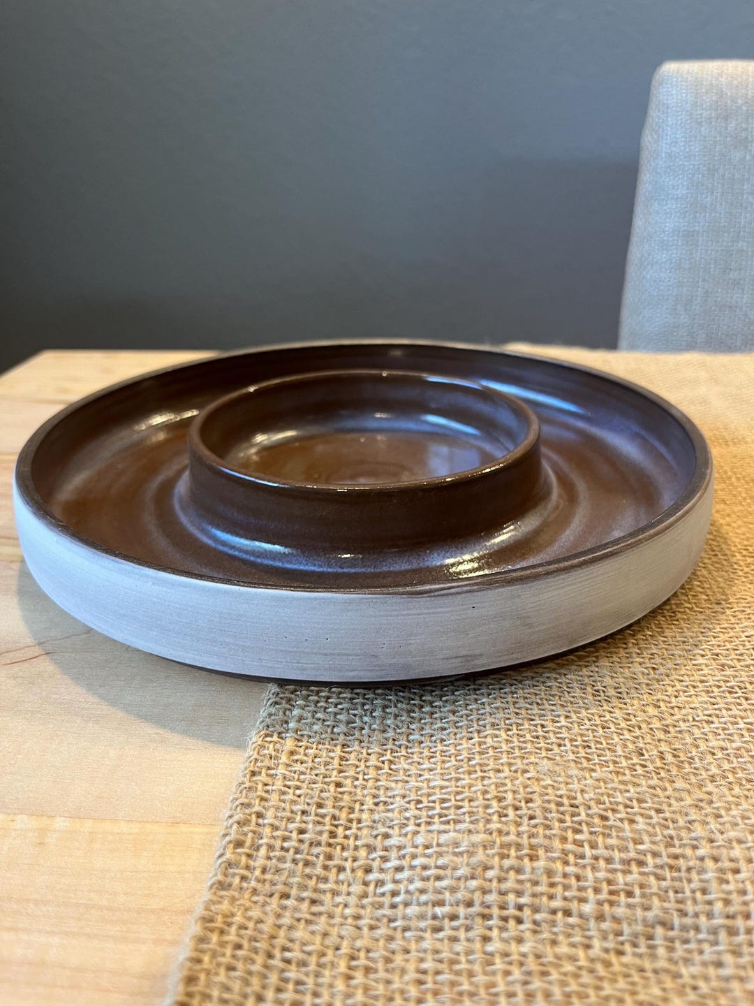 Chocolate Brown Snack Serving Dish - Etsy
