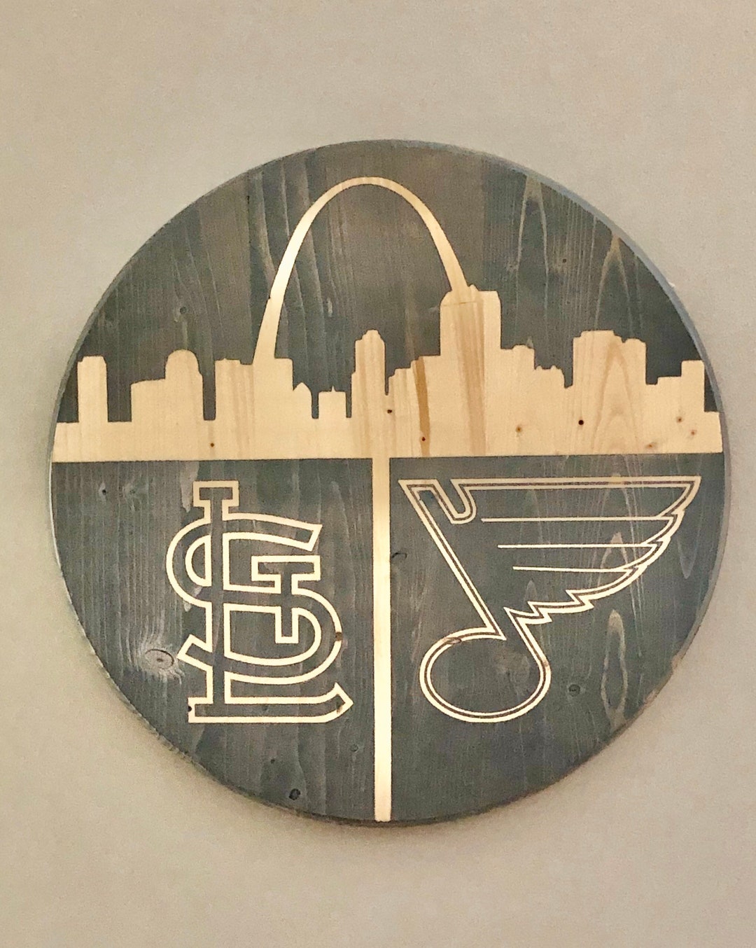 St Louis Skyline 18" Dia. Sign - Etsy