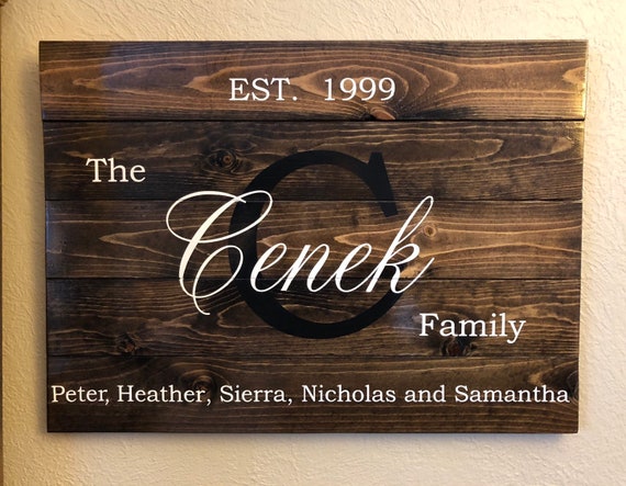 Custom Wedding / Monogram Boards - Etsy