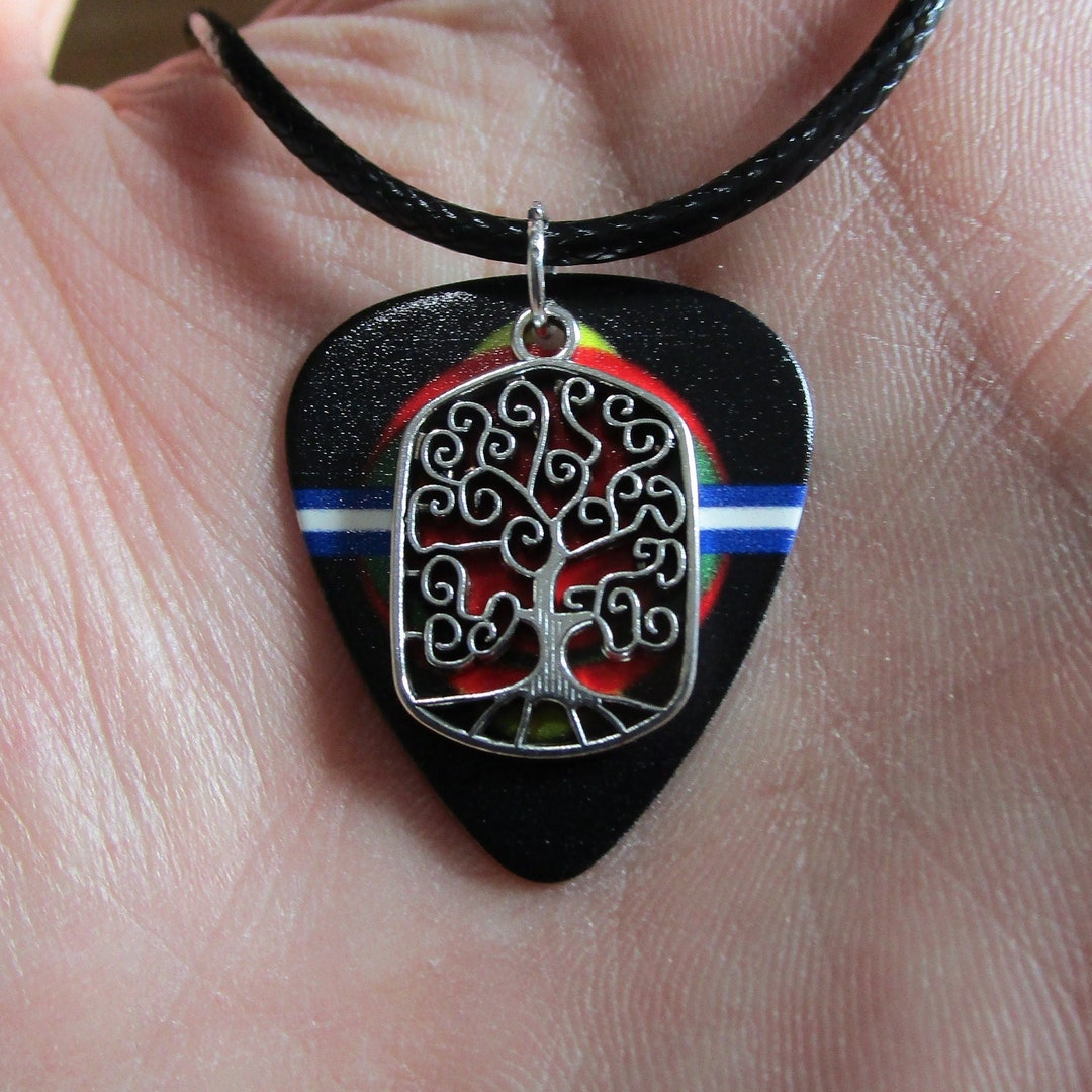 Tree of Life Guitar Pick Necklace: Bohemian Hippie Jewelry - Etsy