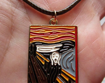 The Scream Necklace - Etsy