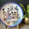 Vintage Japanese Blue and White Plate Chinoiserie Decor Blue Willow ...