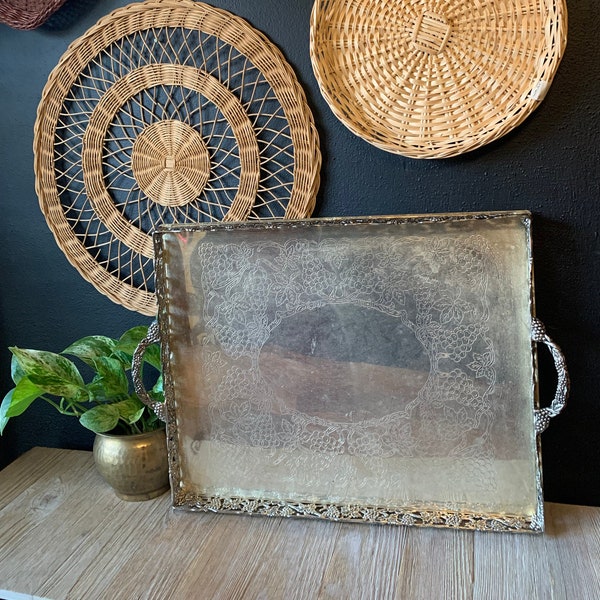 Antique Serving Tray - Etsy