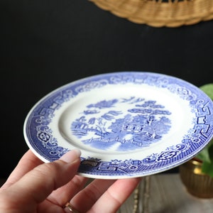 Vintage Japanese Blue and White Plate | Chinoiserie Decor | Blue Willow ...
