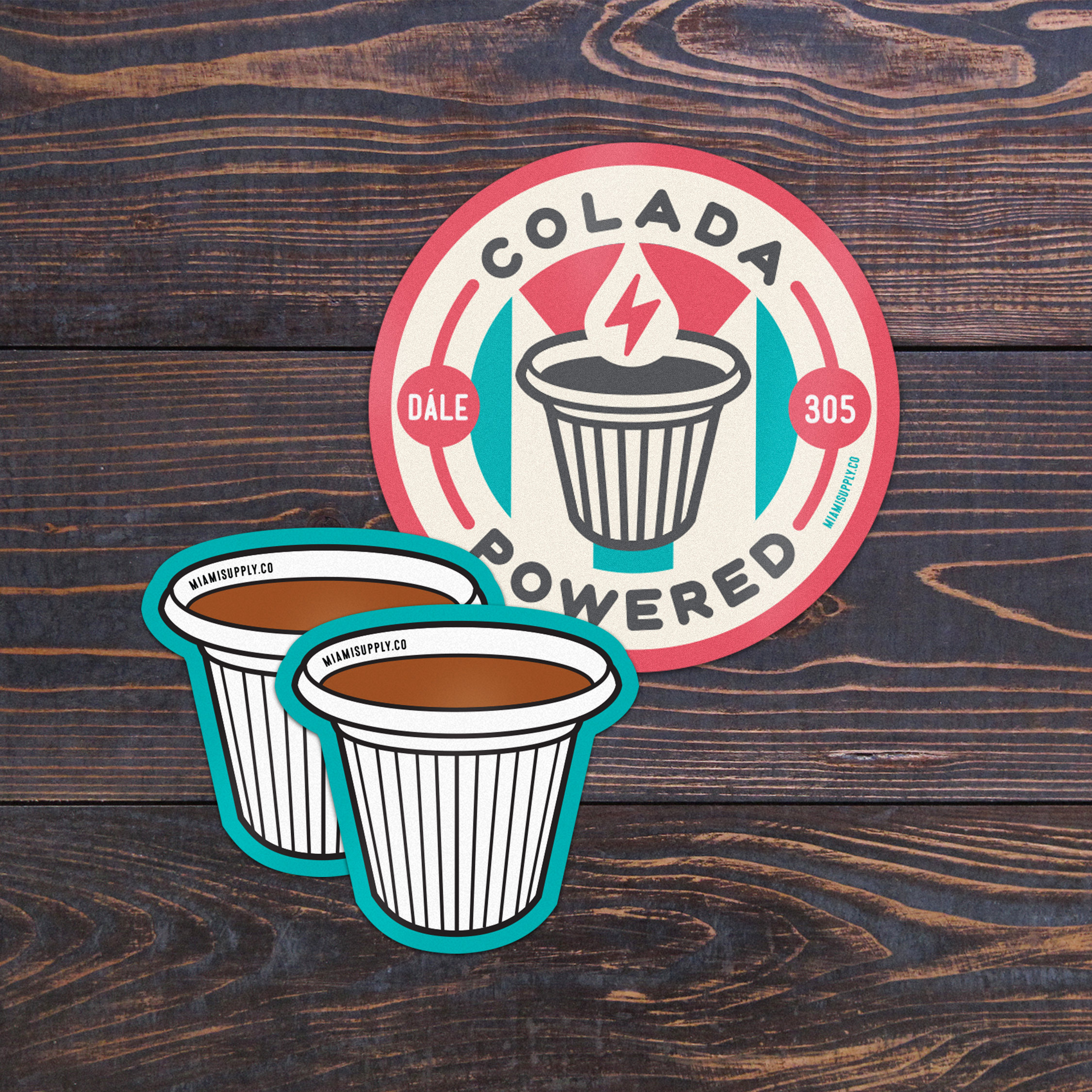 Mixed 3-Pack of stickers: Miami Cuban Coffee Cafecito stickers | Etsy