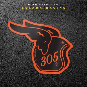 5-pack of Miami Racing Stickers, Motorsports 305, Automotive Cuban ...