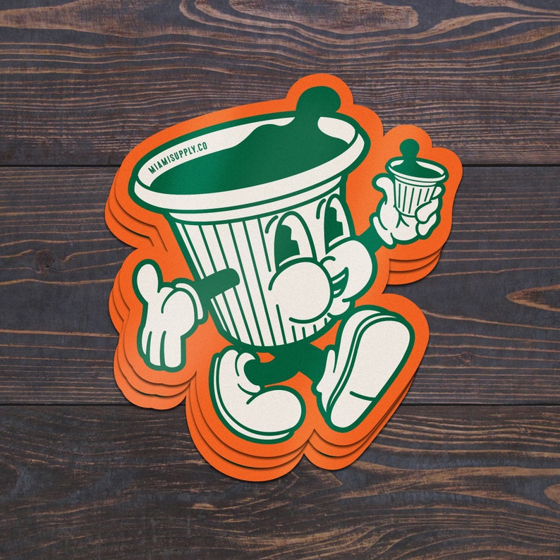 Tito the Cafecito Sticker 3-pack Choose Your Colors - Etsy