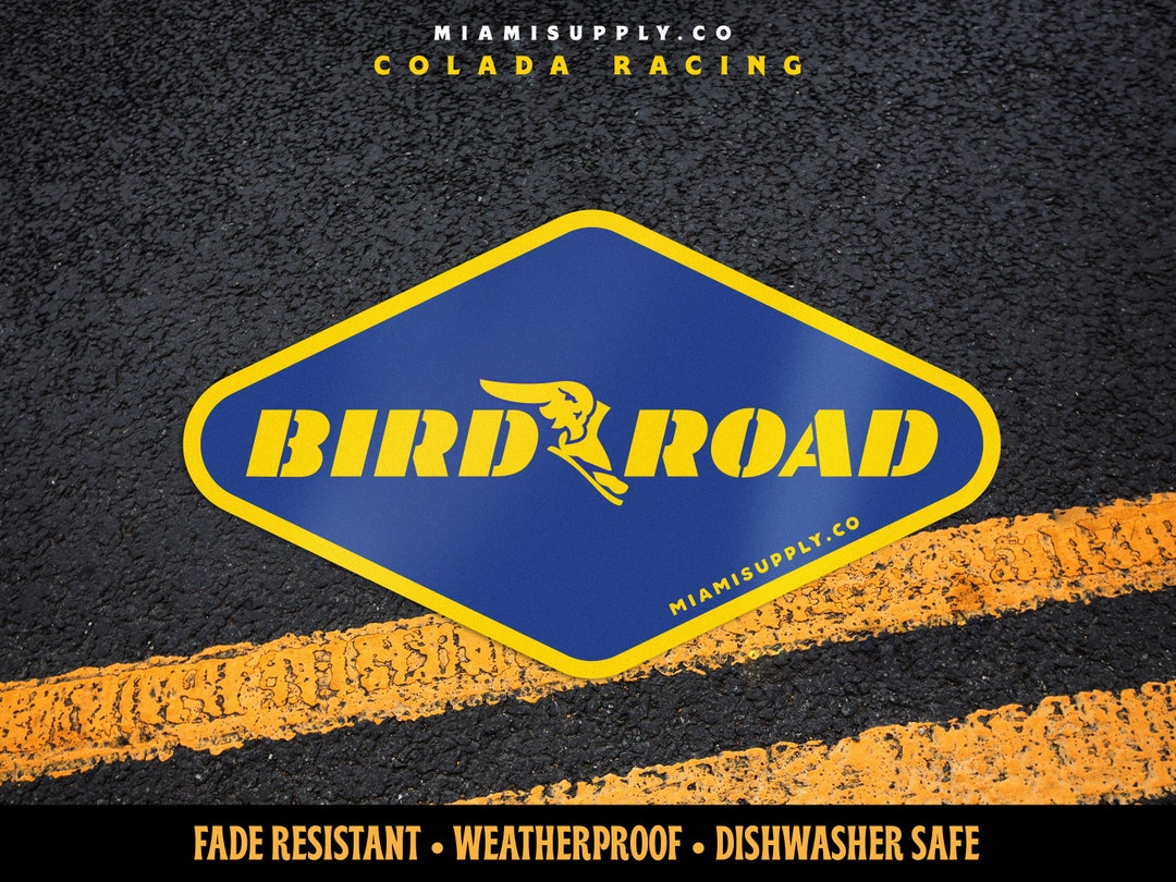 Bird Road Miami Car Racing Sticker - Motorsports 305 Auto Decal - Etsy