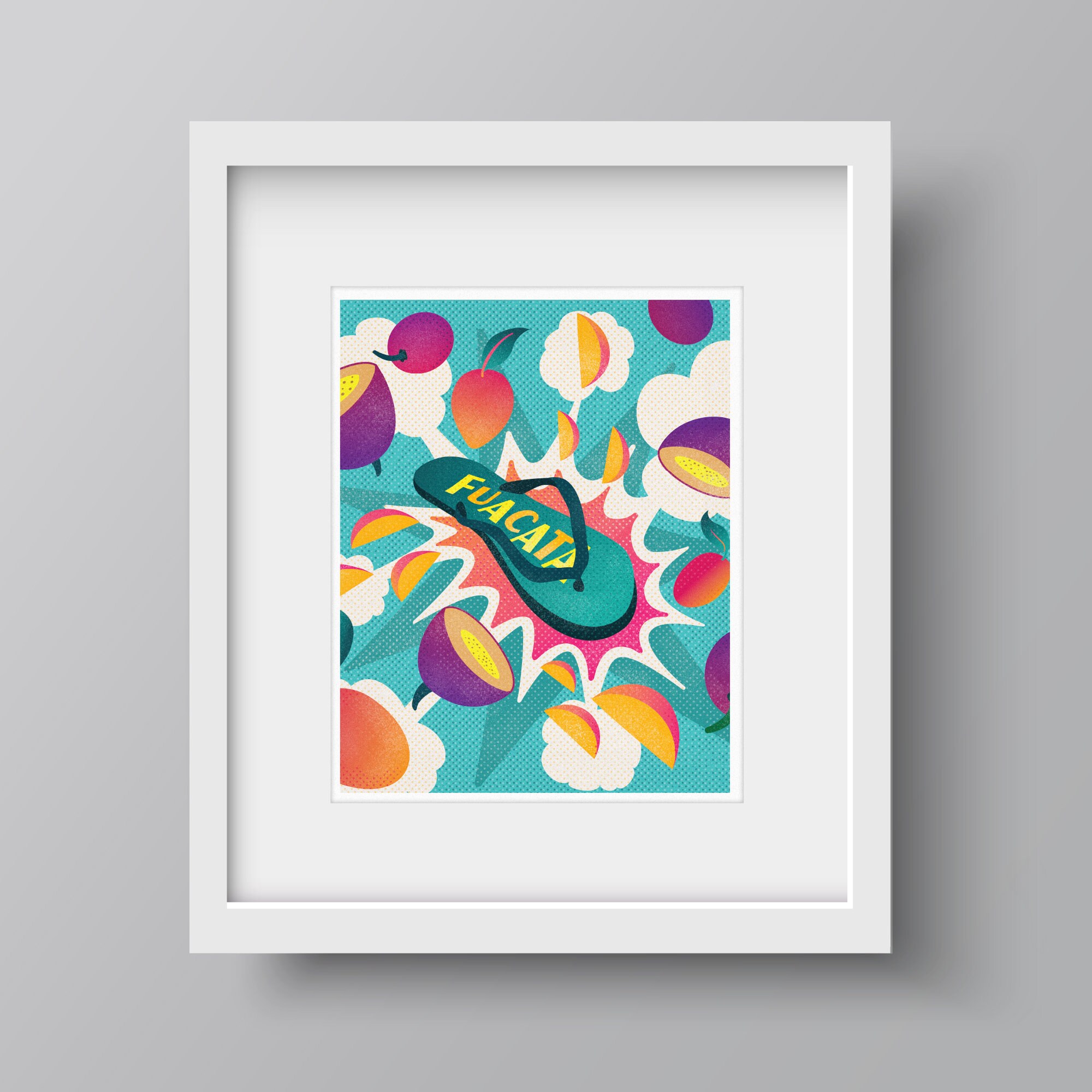 Fuacata Chancleta Miami Cuban Inspired Giclée Fine Art | Etsy