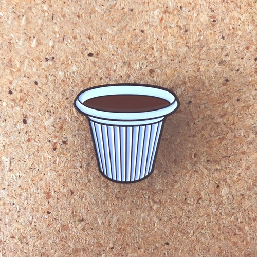 Original Cafecito Pin Miami Cuban Coffee Colada Enamel Pin | Etsy