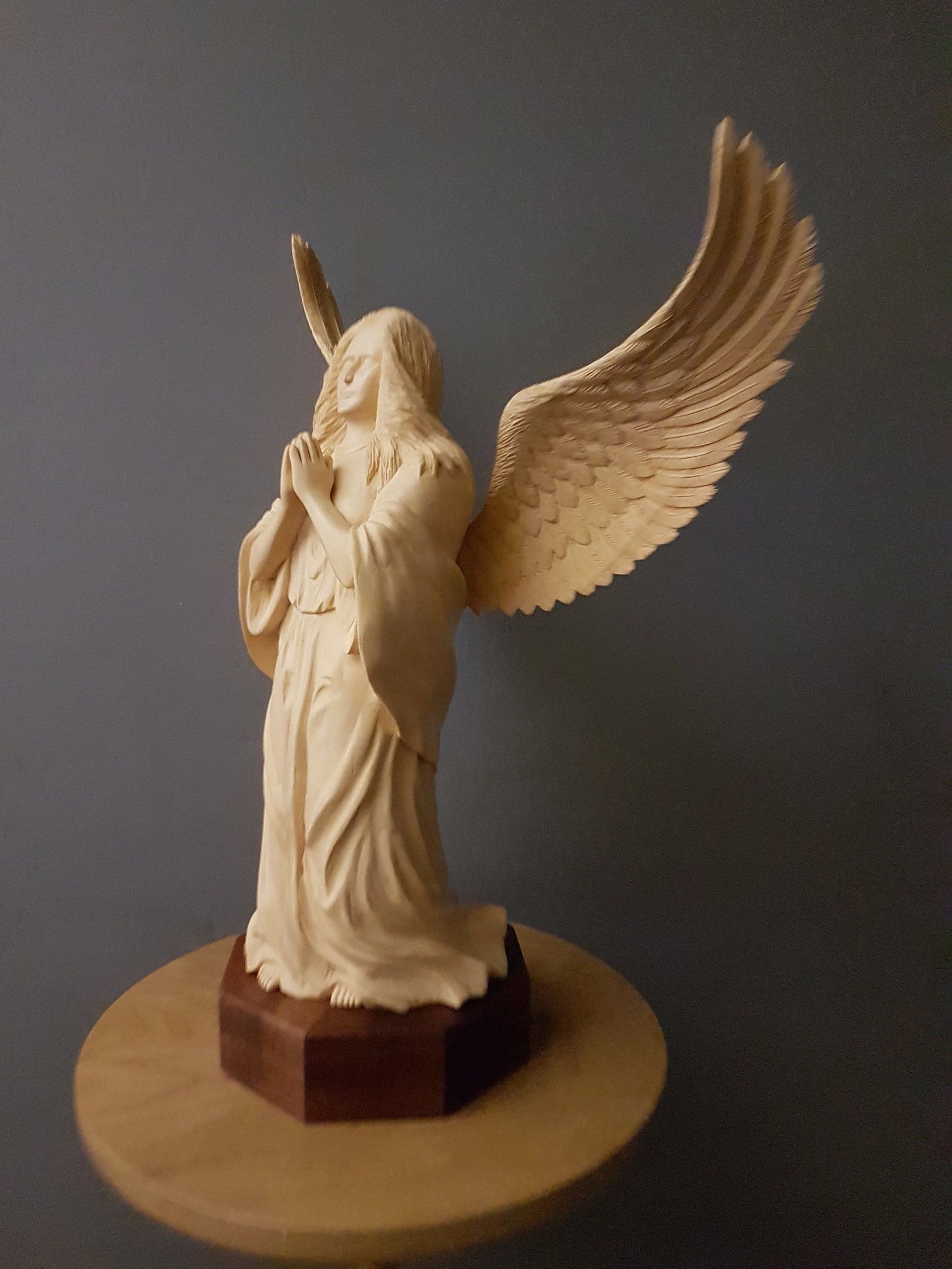 Angel. Christmas. Wooden Sculpture. Figure. Catholic - Etsy