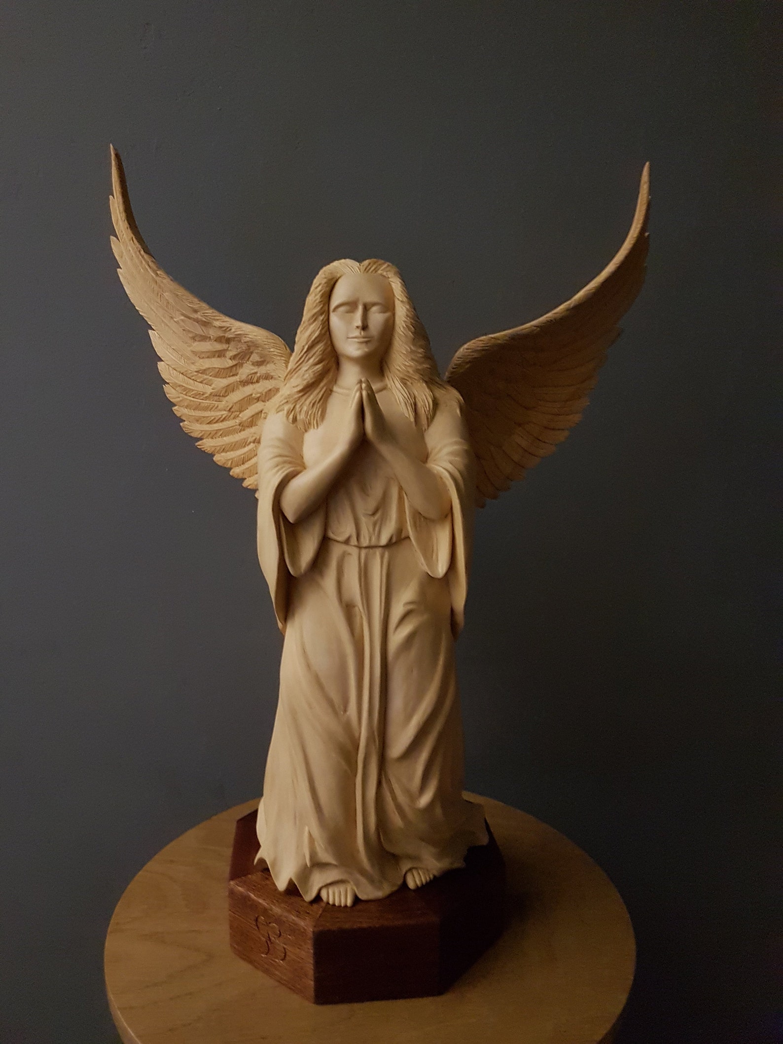 Angel. Christmas. Wooden Sculpture. Figure. Catholic - Etsy