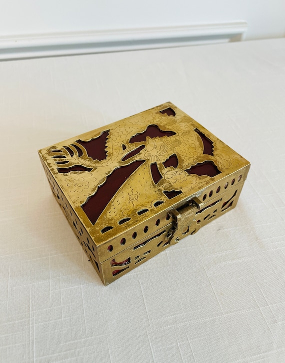 Chinese Dragon Box, Mother of Pearl Box, MOP Inlay Bo… - Gem