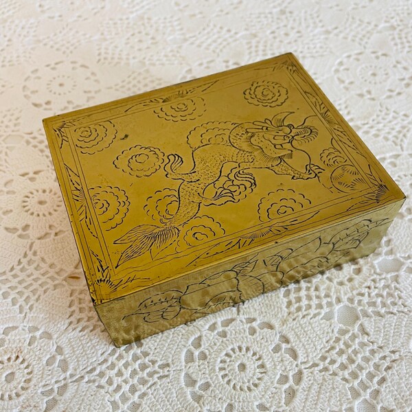 Chinese Antique Brass Dragon Etsy