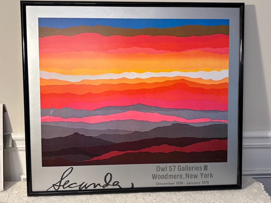 Arthur Secunda Rare 1978 New Dawn Litho Print Exhibition Poster Mid ...