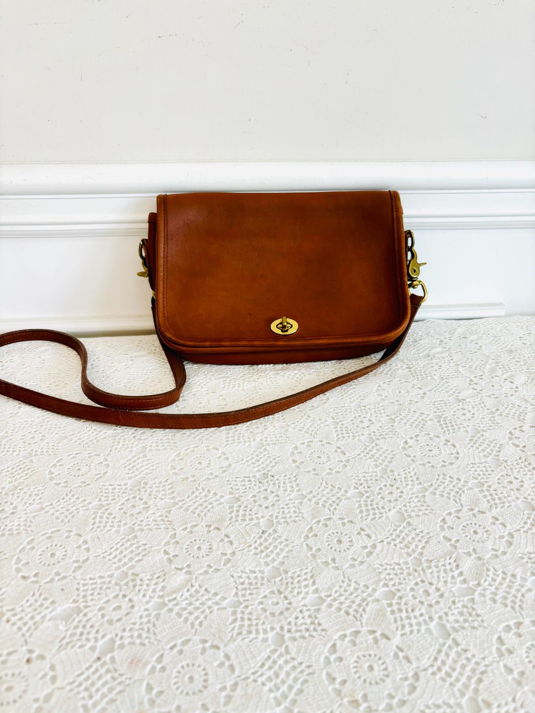 Vintage Penny Pocket Leather Brown Coach Purse No. J5C-9755 - Etsy