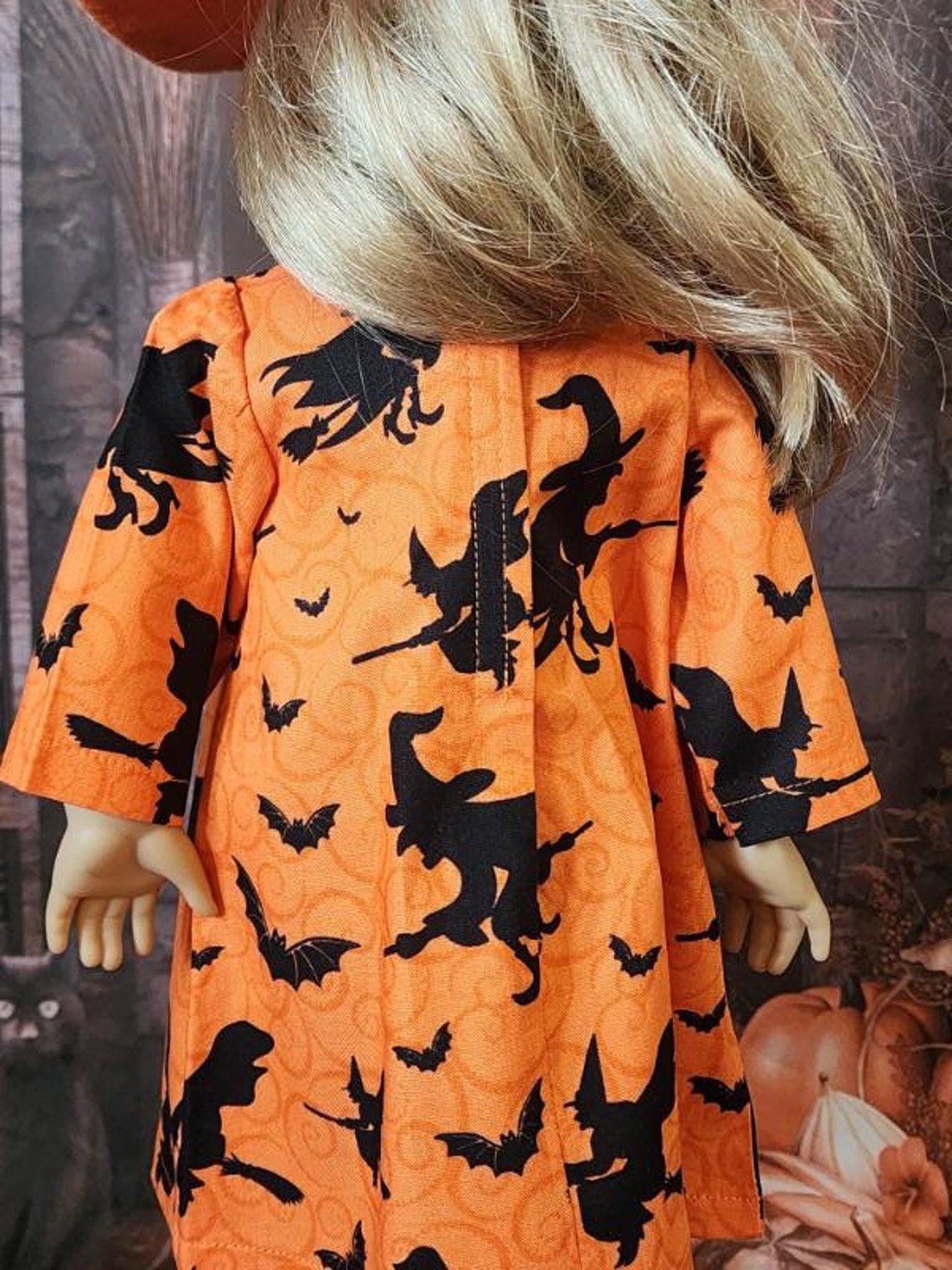 18 Inch Doll Cute Witch Costume Made To Fit American Girl Doll Etsy