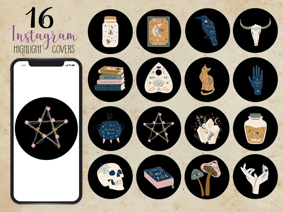 Pagan Instagram Stories Highlights Witch Story Cover Spell - Etsy
