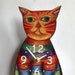 Black Cat Swinging Wall Clock, Cat Clock, Cat Clock With Moving Tail ...