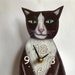 Sister Mary Meow Mini Cat Clock With Swinging Tail - Etsy