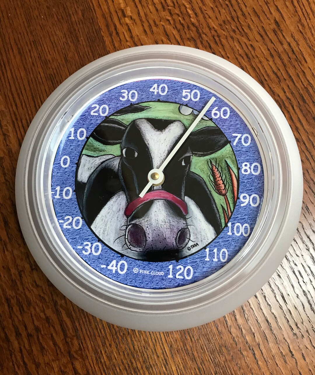Large Type Thermometer-cow Design - Etsy