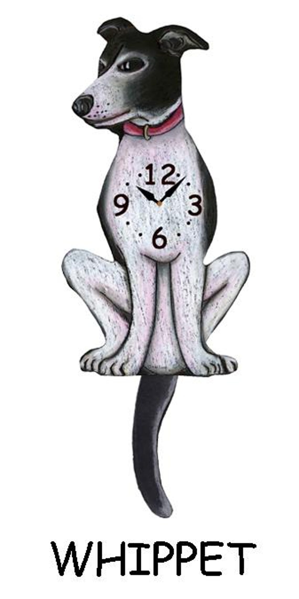 Greyhound Wagging Tail Clock - Etsy