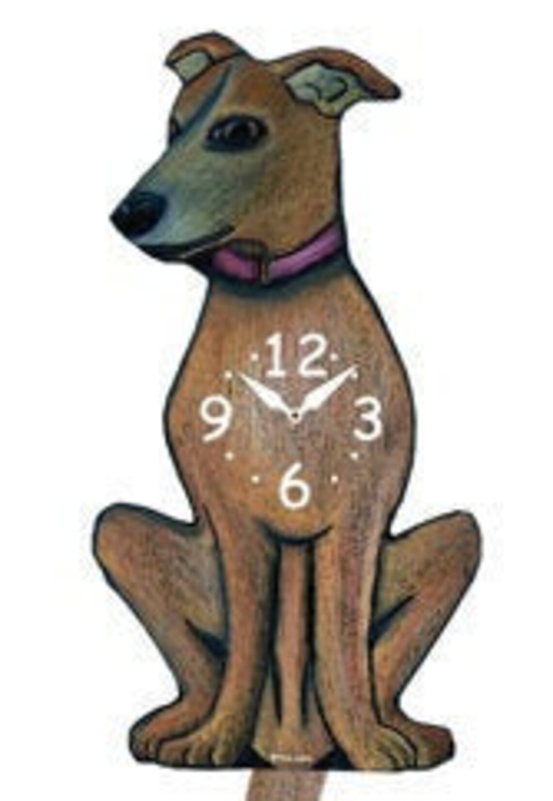Greyhound Wagging Tail Clock - Etsy