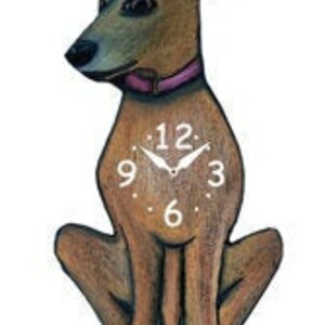 Greyhound Wagging Tail Clock - Etsy