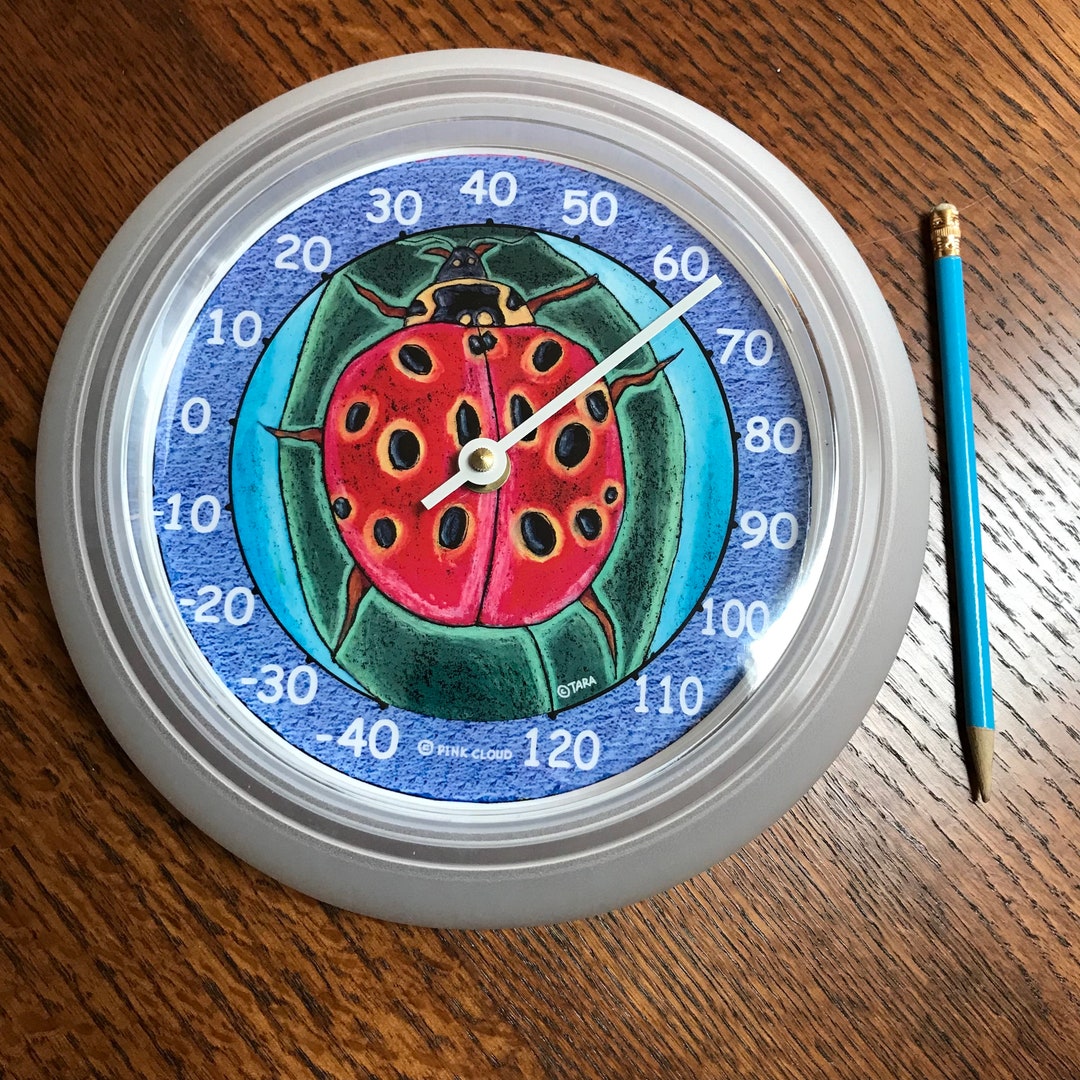 Large Type Lady Bug Thermometer - Etsy