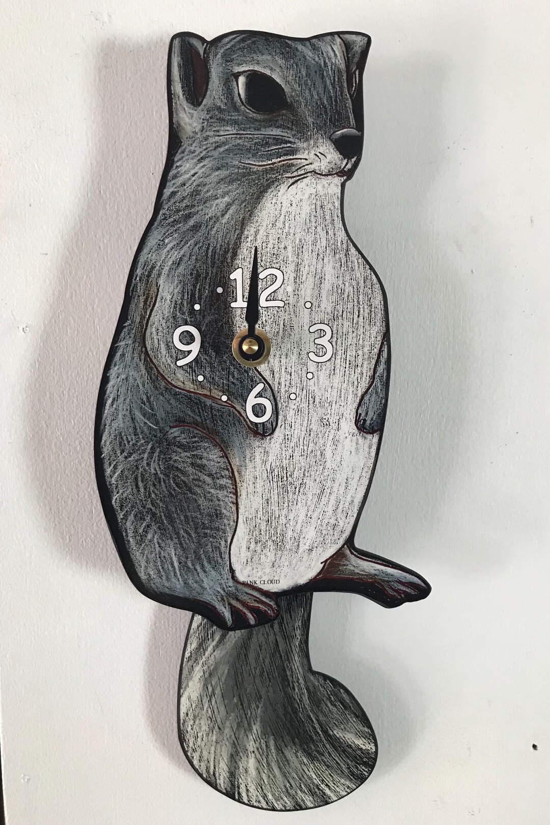 Squirrel Clock With Tail That Swings! - Etsy