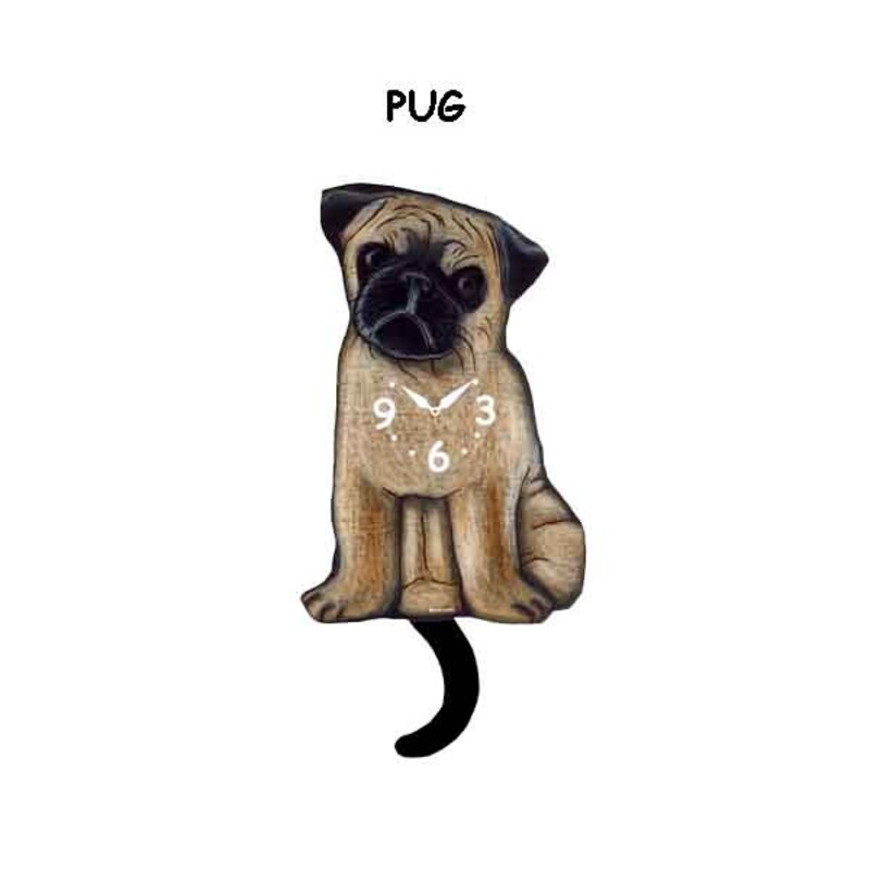 Pug Clock - Etsy