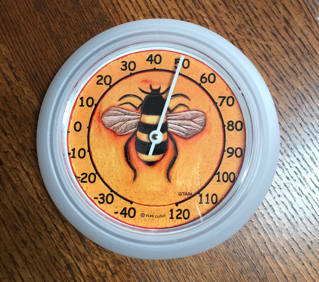 Large Format Thermometer With Bee Design - Etsy