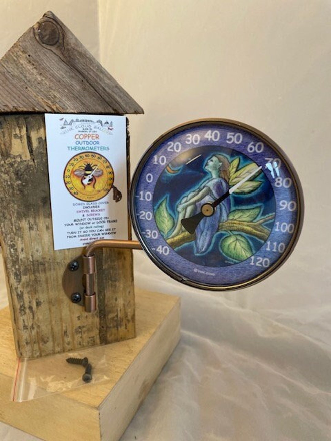 Copper 4" Dial Thermometer With Fairy Design - Etsy