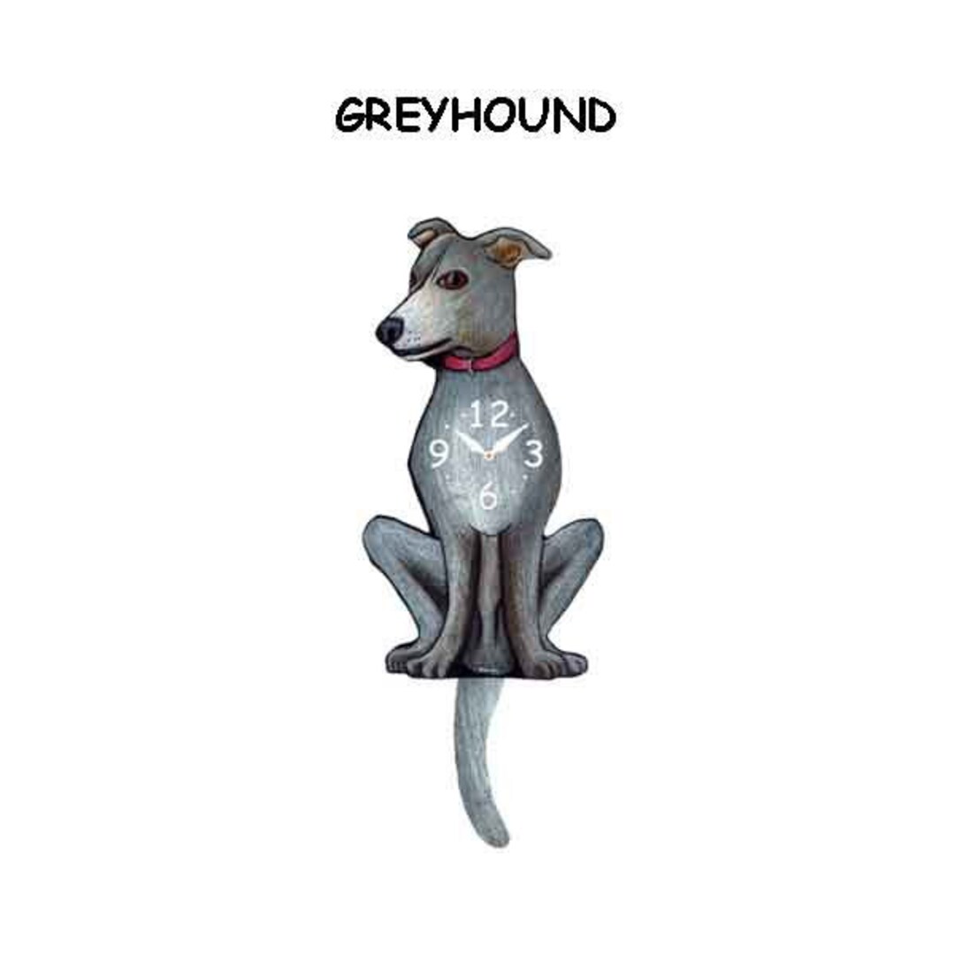 Greyhound Wagging Tail Clock - Etsy