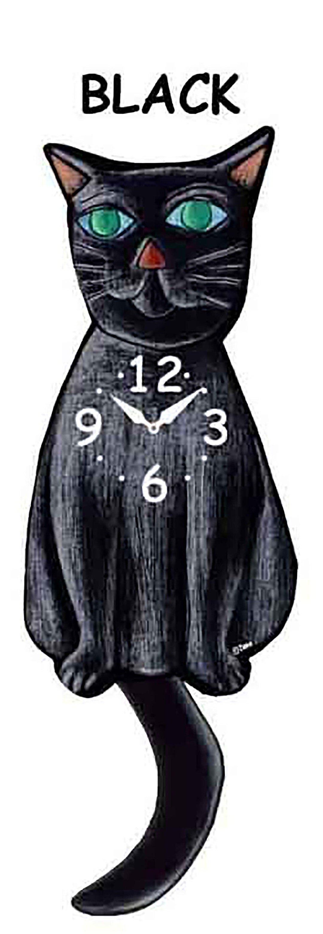 Cat Clock With Swinging Tail Clock - Etsy