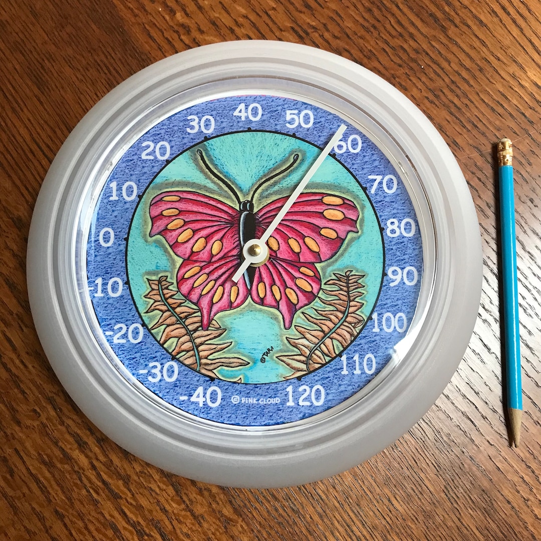 Large Type Butterfly Thermometer - Etsy
