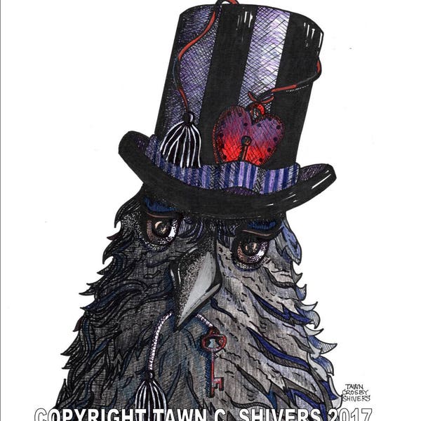 Raven Top Hat - Etsy