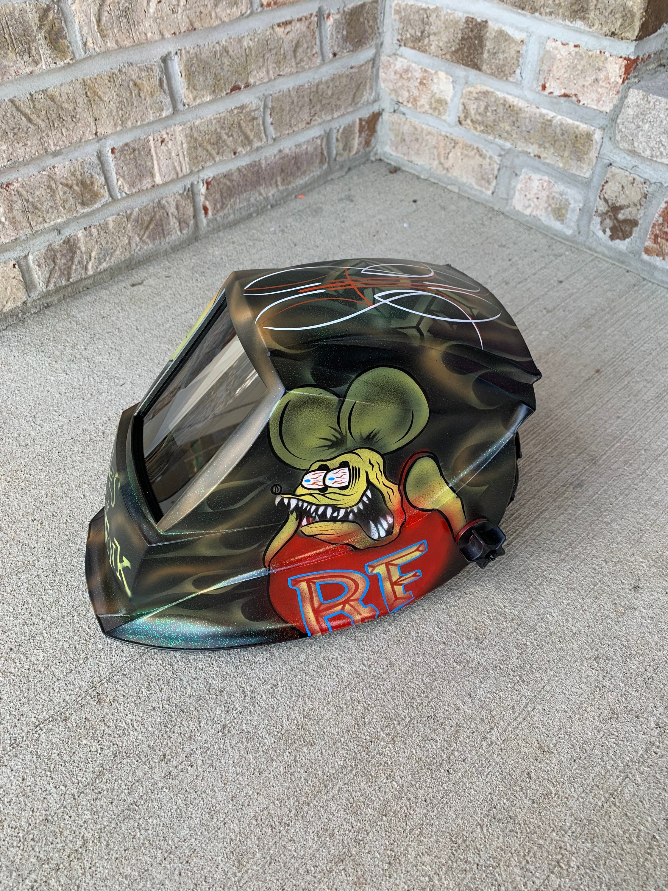 Hot Rat Rod Tattoo Flash Hand Painted Rat Fink Airbrush | Etsy