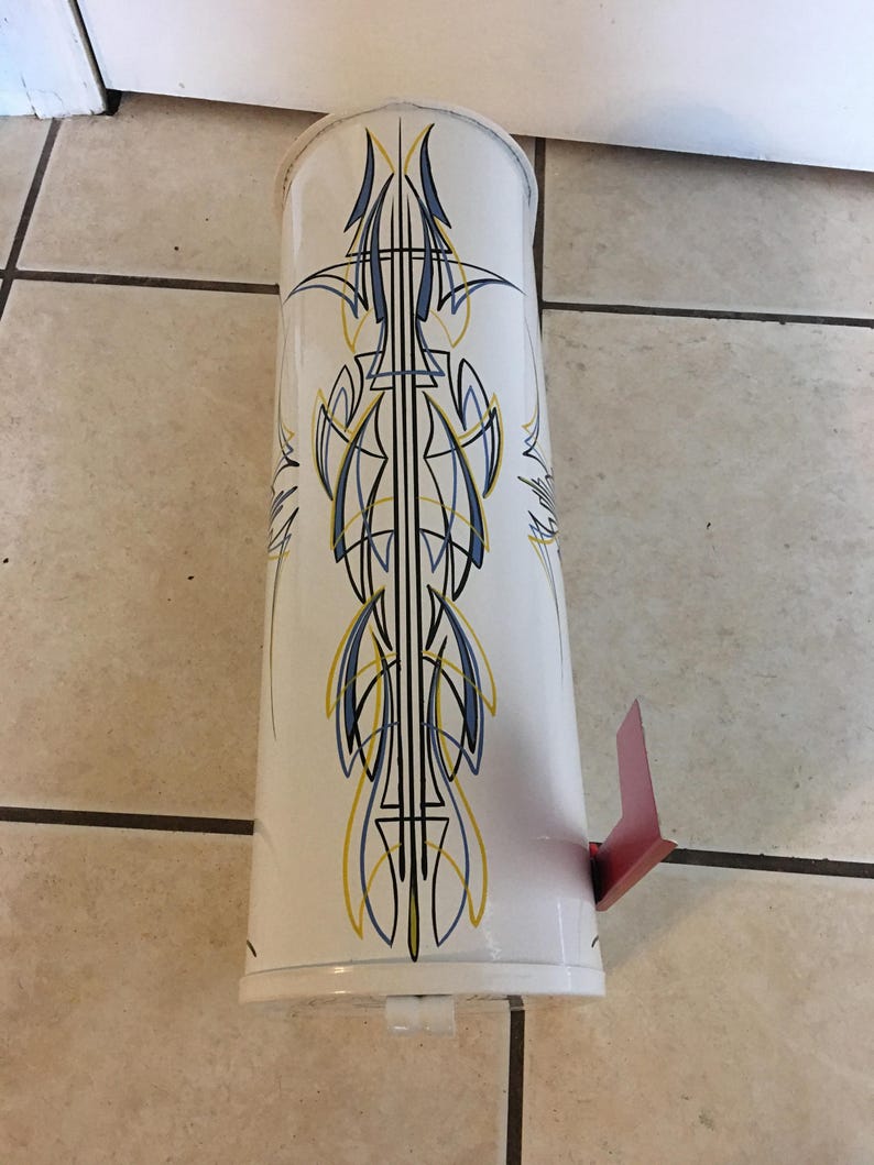 Hot Rat Rod Tattoo Flash Pinstripe Art Metal Mailbox - Etsy