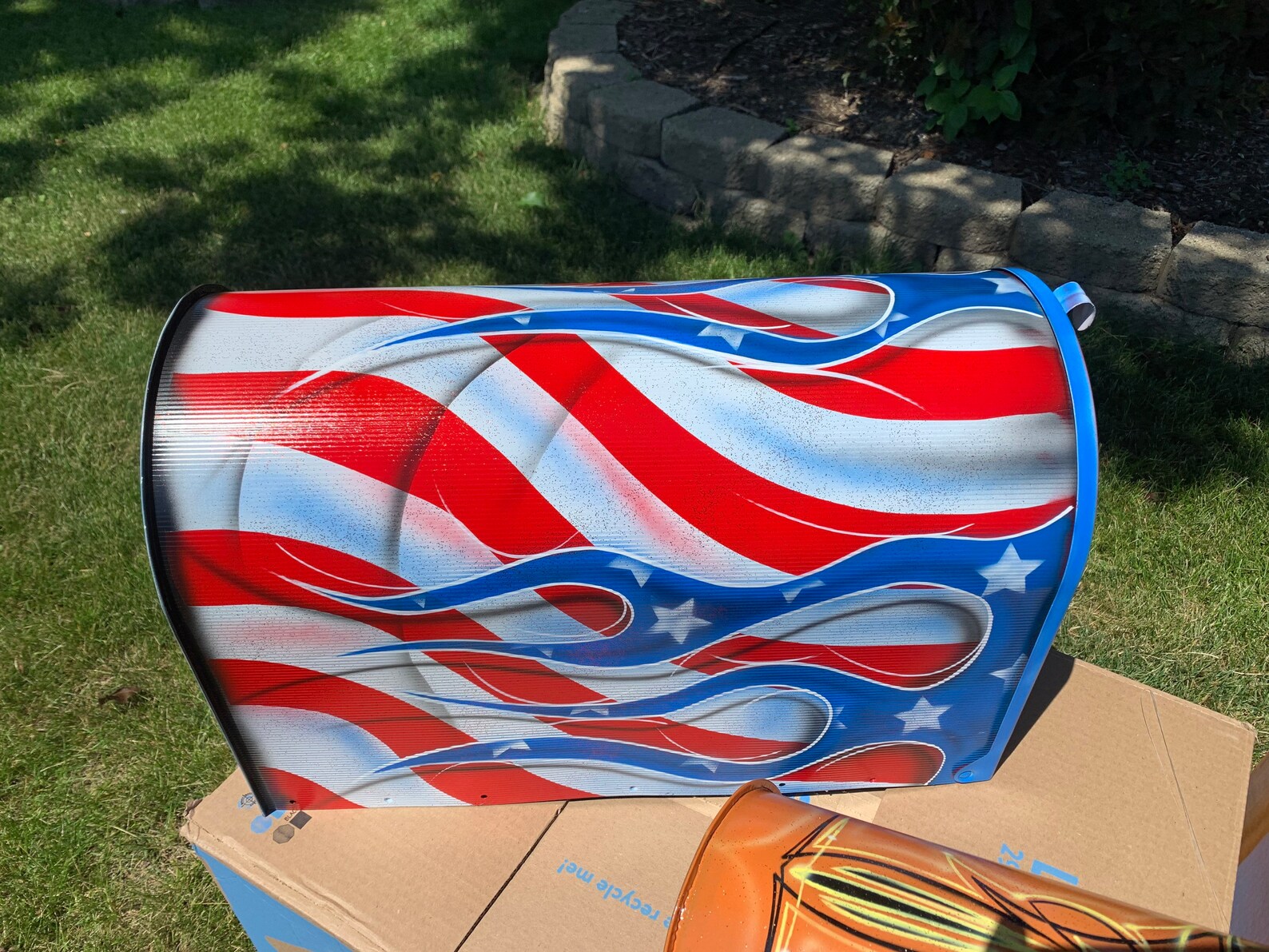 Custom Hot Rod Motorcycle Flame Art Mailbox Jumbo Size Rural Box - Etsy