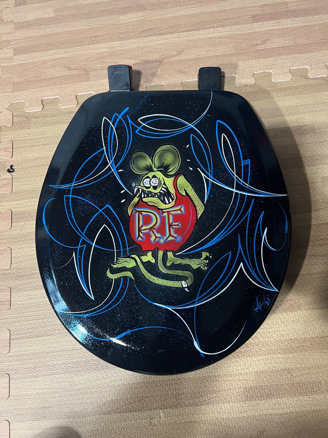 Rat Fink Pinstripe Art Hot Rat Rod Tattoo Flash Toilet Seat - Etsy