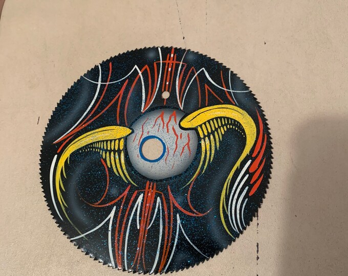 Pinstripe Hot Rat Rod Tattoo Custom Painted Saw Wall Art - Etsy