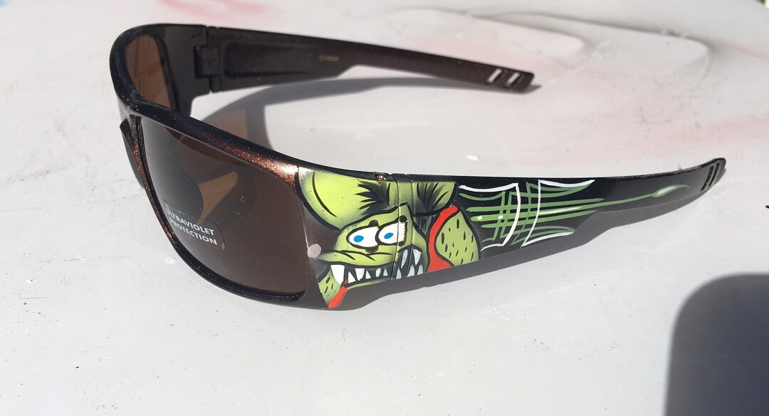 Hot Rat Rod Rat Fink Flying Eye Pinstripe Art Sunglasses - Etsy