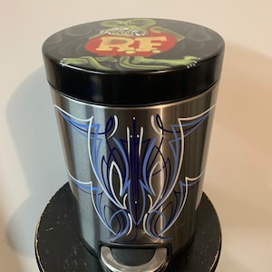 Hot Rat Rod Tattoo Flash Hand Painted Rat Fink Pinstripe Metal Trash ...