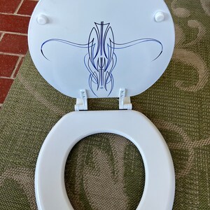 Hot Rod Motorcycle Airbrush Flame Pinstripe Toilet Seat - Etsy