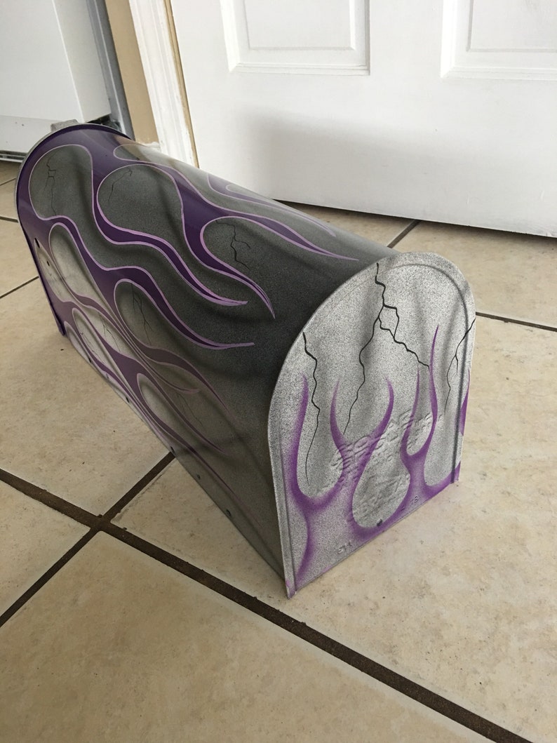 Mailbox Custom Airbrush Pinstripe Hot Rat Rod Tattoo Art - Etsy